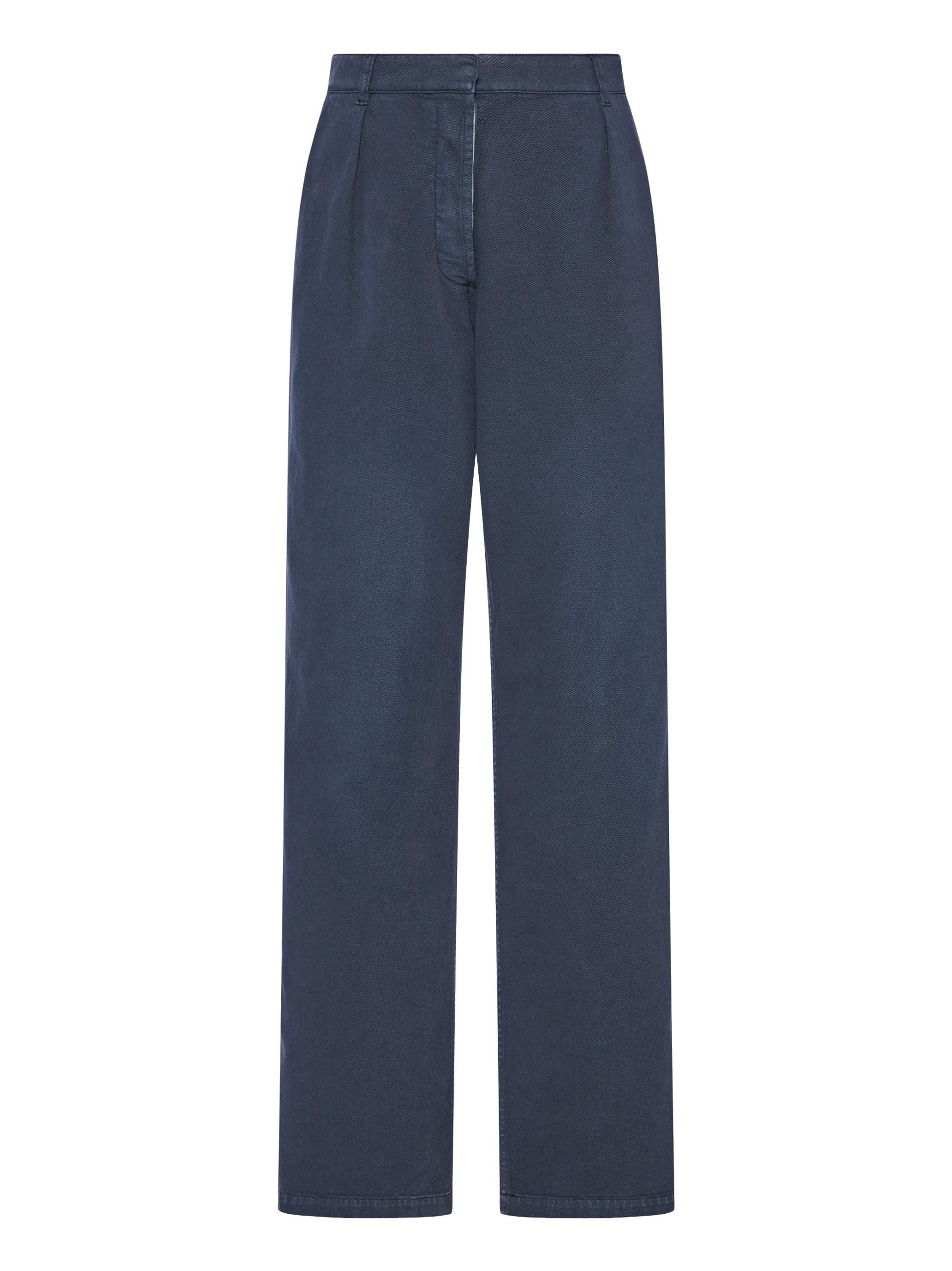 THE ROW The Row Adler Cotton Twill Pleated Straight-Leg Pants